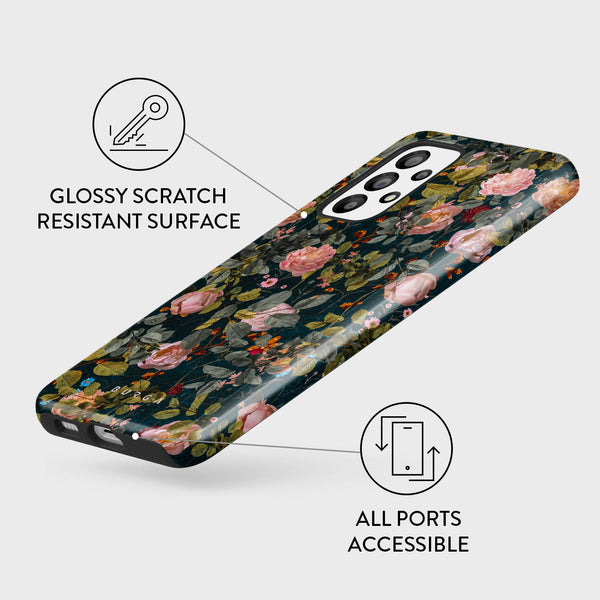 Bloomy Garden - Vintage Samsung Galaxy A33 Case | BURGA