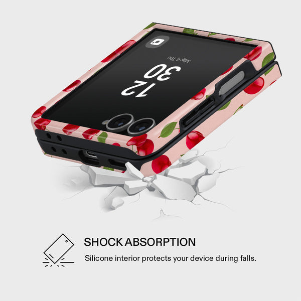 Afternoon Treat - Cherry Samsung Galaxy Z Flip 7 Case | BURGA