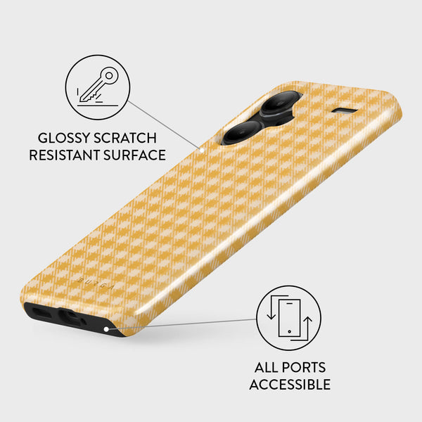 Tuscan Sun - Yellow Plaid Xiaomi Redmi Note 13 Pro+ 5G Case | BURGA