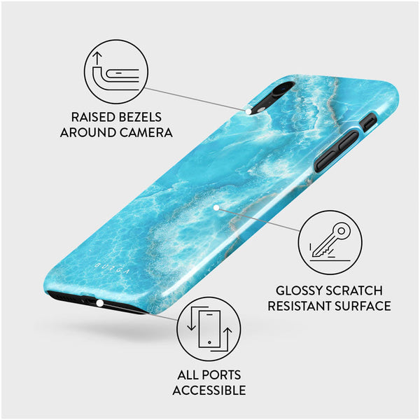 Ocean Waves - Blue iPhone XR Case | BURGA