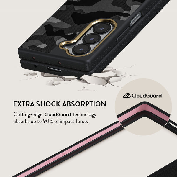 Night Black Camouflage - Samsung Galaxy Z Fold 6 Case | BURGA