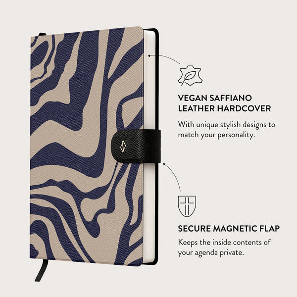 Vigilant - Saffiano Leather Journal Notebook | BURGA