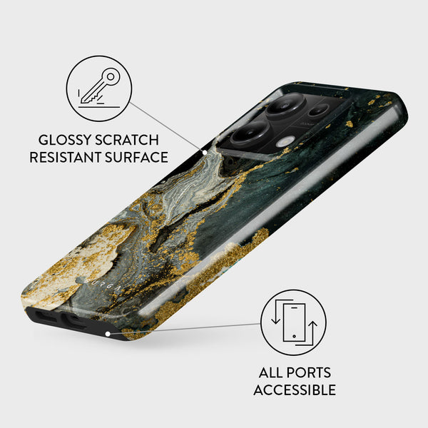 Northern Lights - Marble Xiaomi Redmi Note 13 Pro 5G Case | BURGA