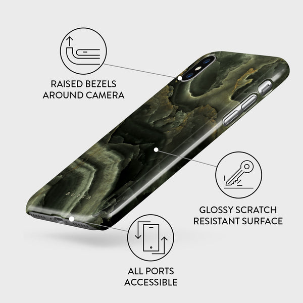Misty Forest - Green Marble iPhone X / XS Case | BURGA