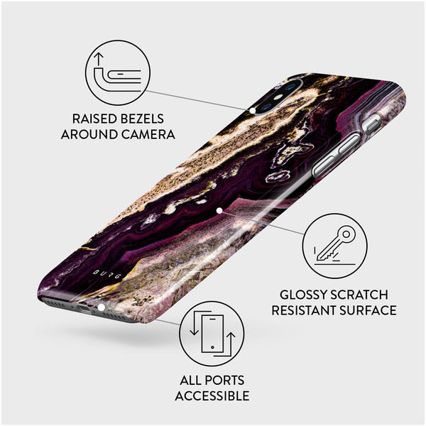 Purple Skies - Marble iPhone X / XS Case | BURGA